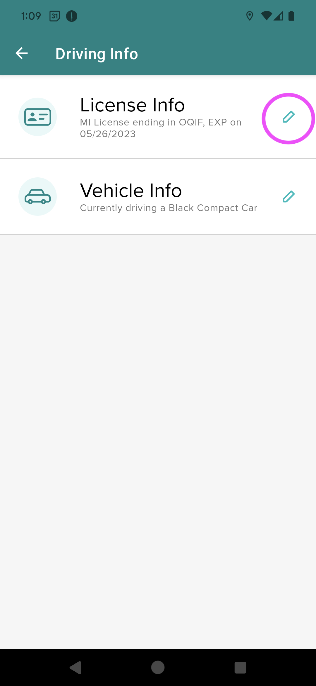 How do I update my driver's license?